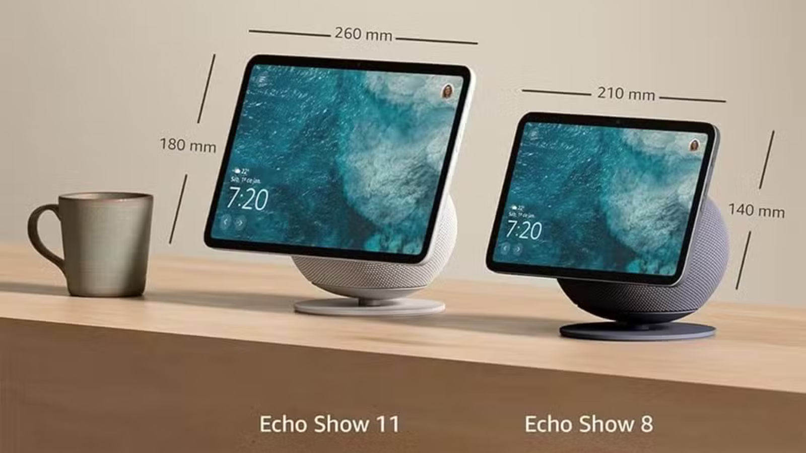 Echo Show 8 e 11 chegam ao Brasil com tela e som turbinados